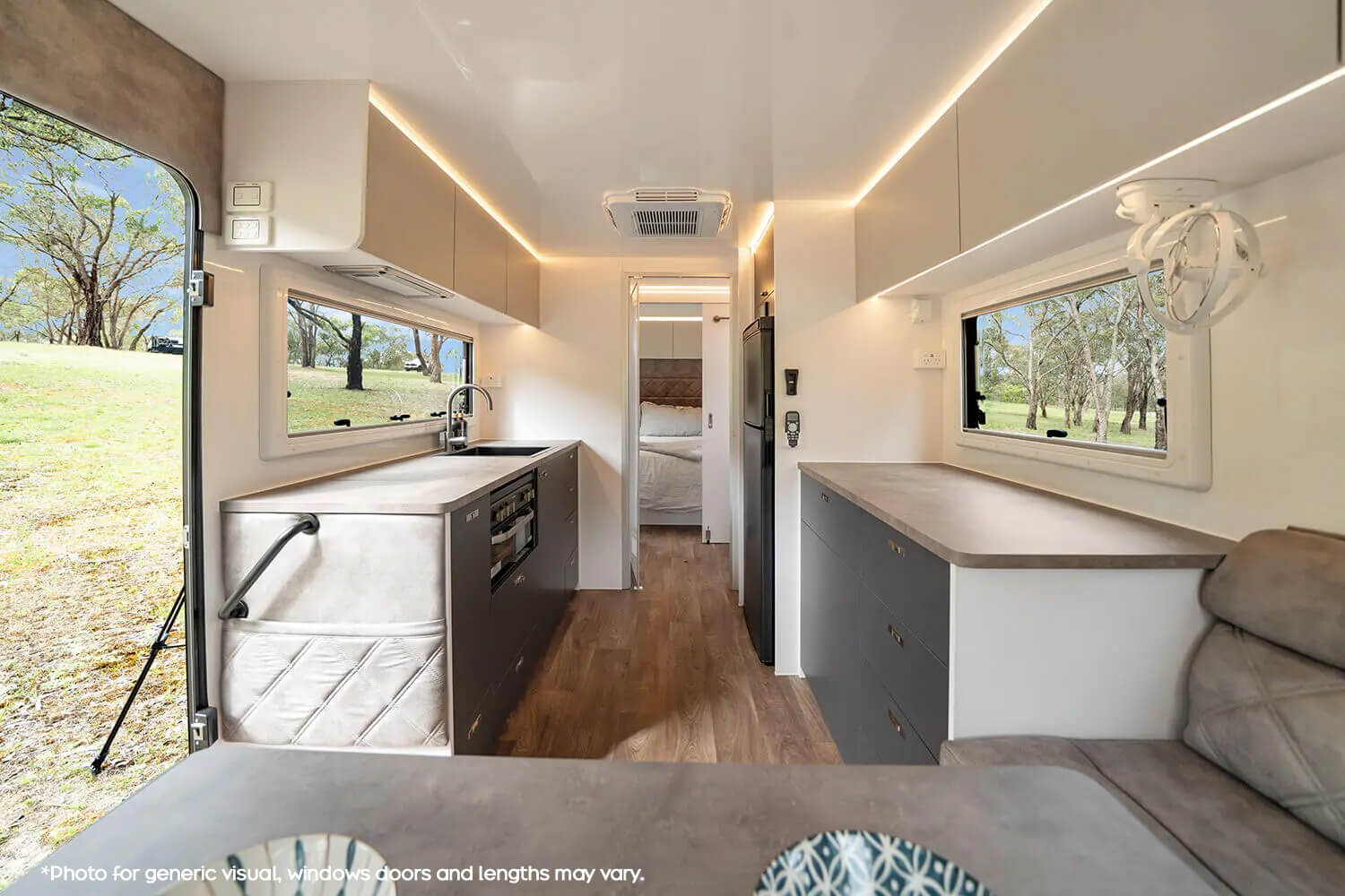 Summit zone layout offroad caravan.Support for Zone Customers