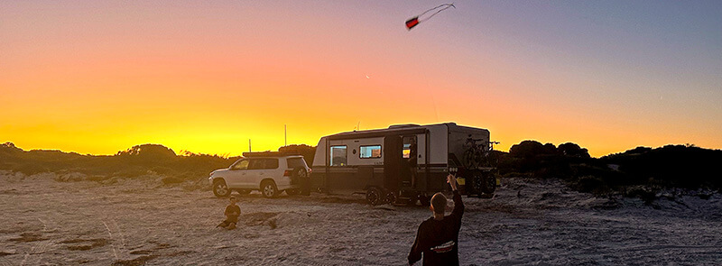 Off grid caravan activities for kids of different ages